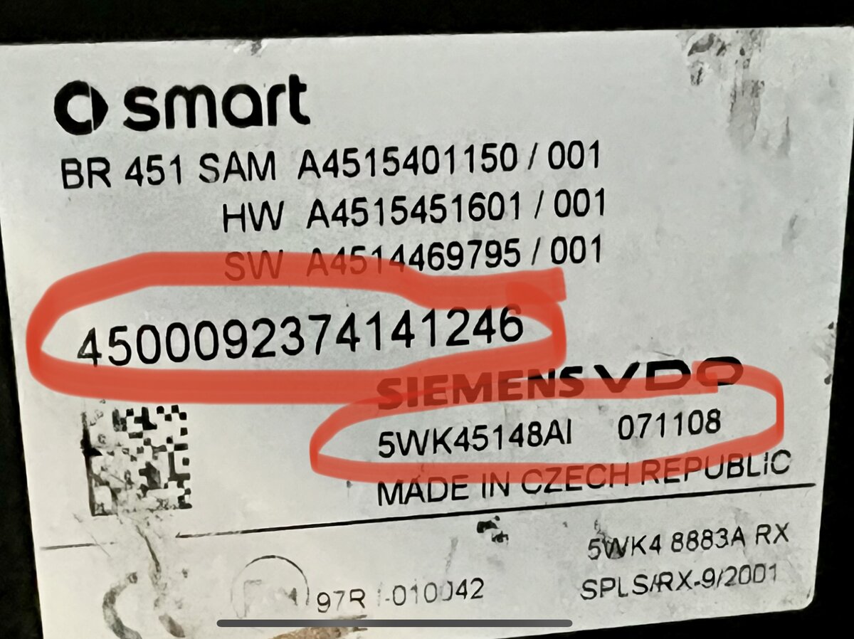 Smart 451 1.0 Turbo SAM frage - SMARTe Technik - smart-Forum